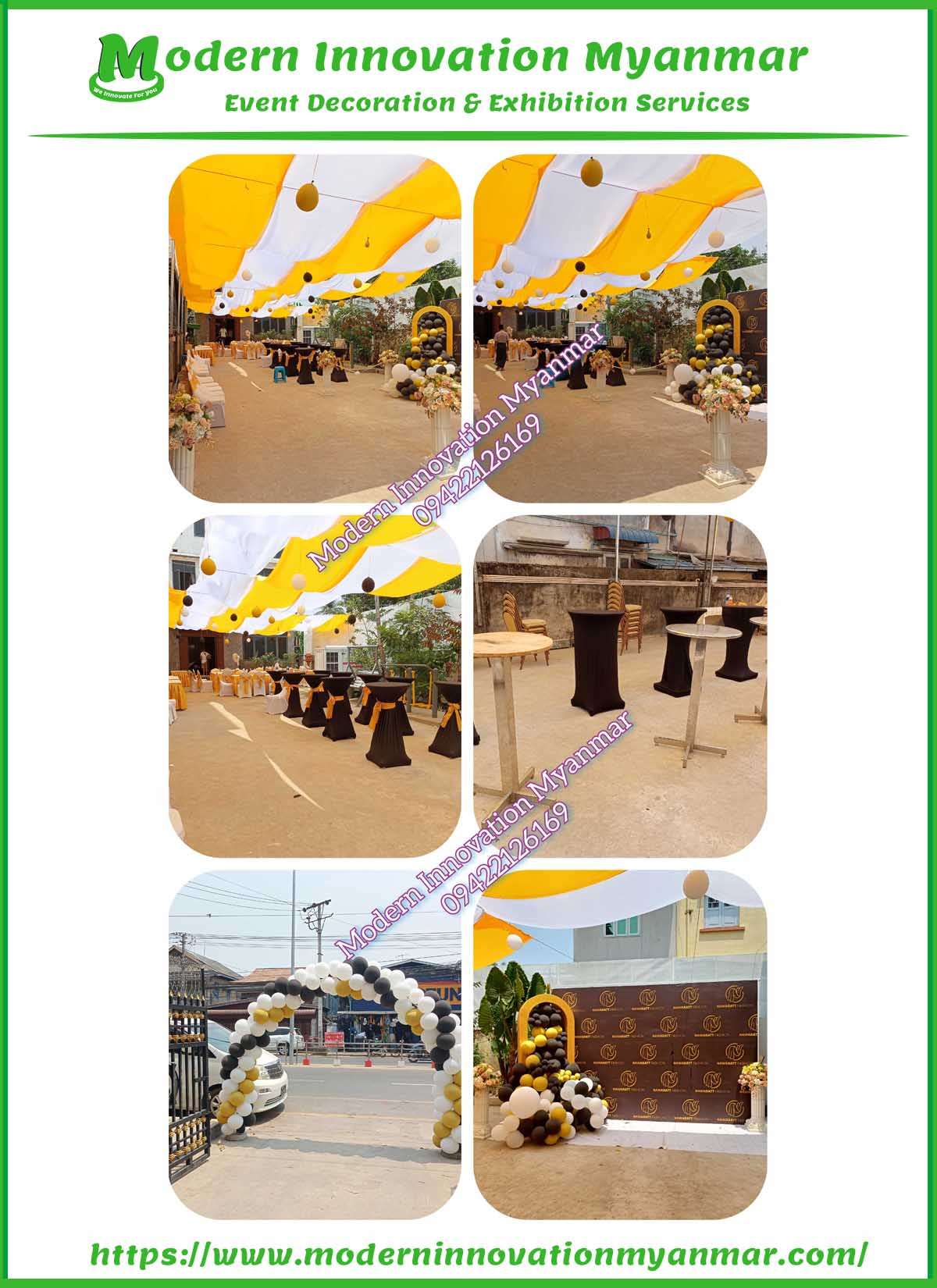 Wedding Decoration - Modern Innovation Myanmar Event Ltd
