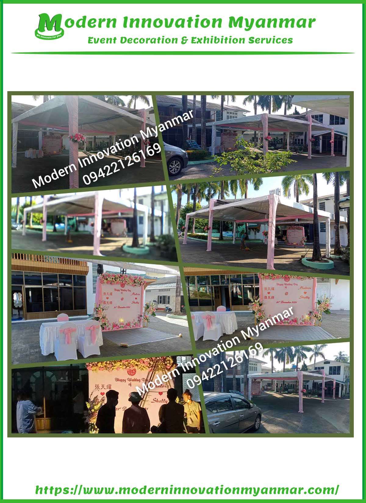 Wedding Decoration - Modern Innovation Myanmar Event Ltd